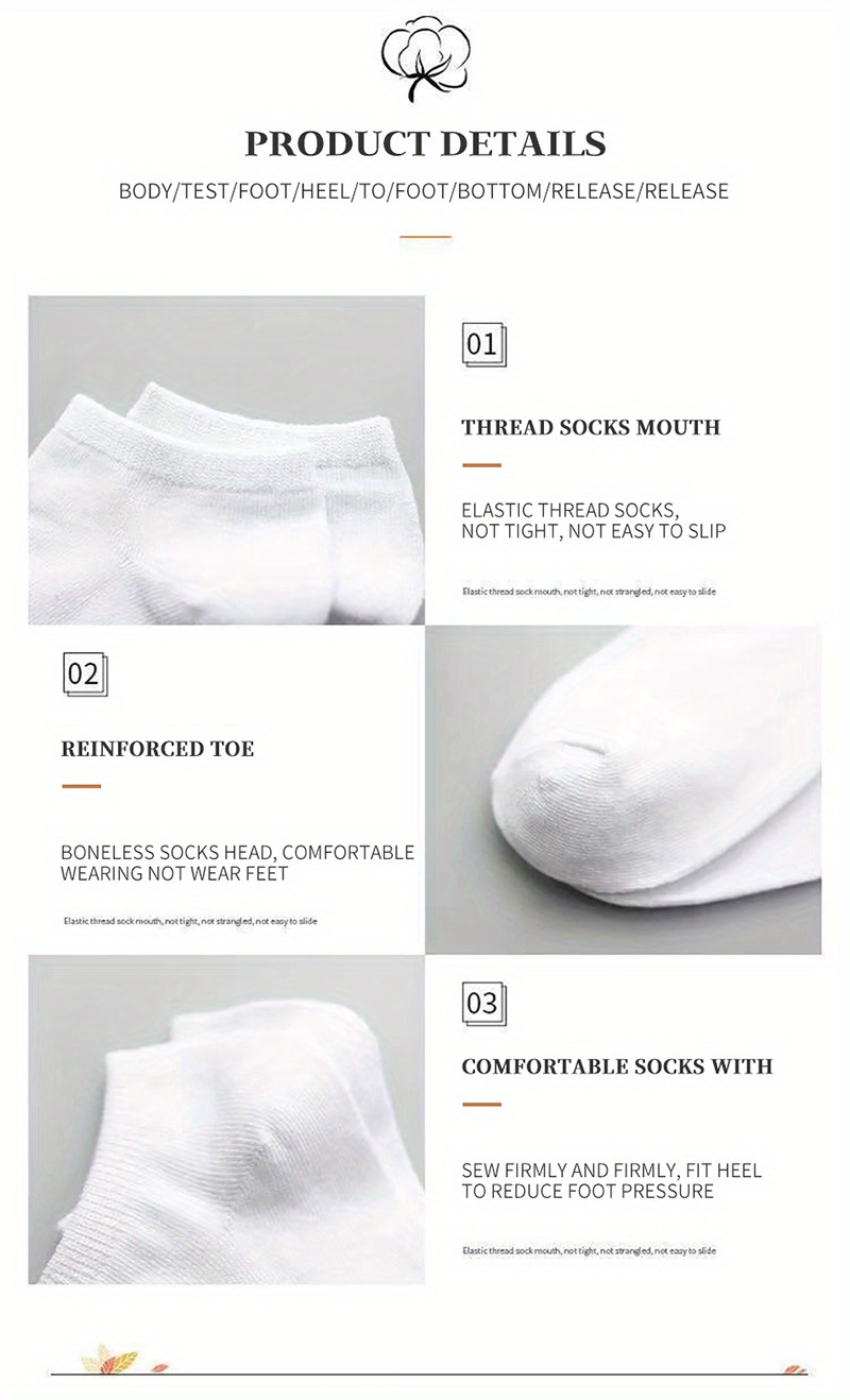 5 Pairs Of Ankle Socks Solid Color Breathable Short Socks Low Cut Outdoor Sports Crew Socks ...