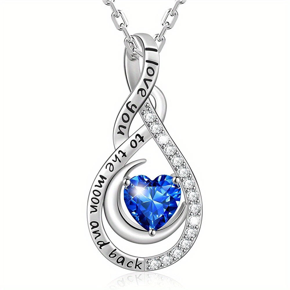 Luxury Exquisite Love Birthstone Pendant Girlfriend Wife - Temu Netherlands