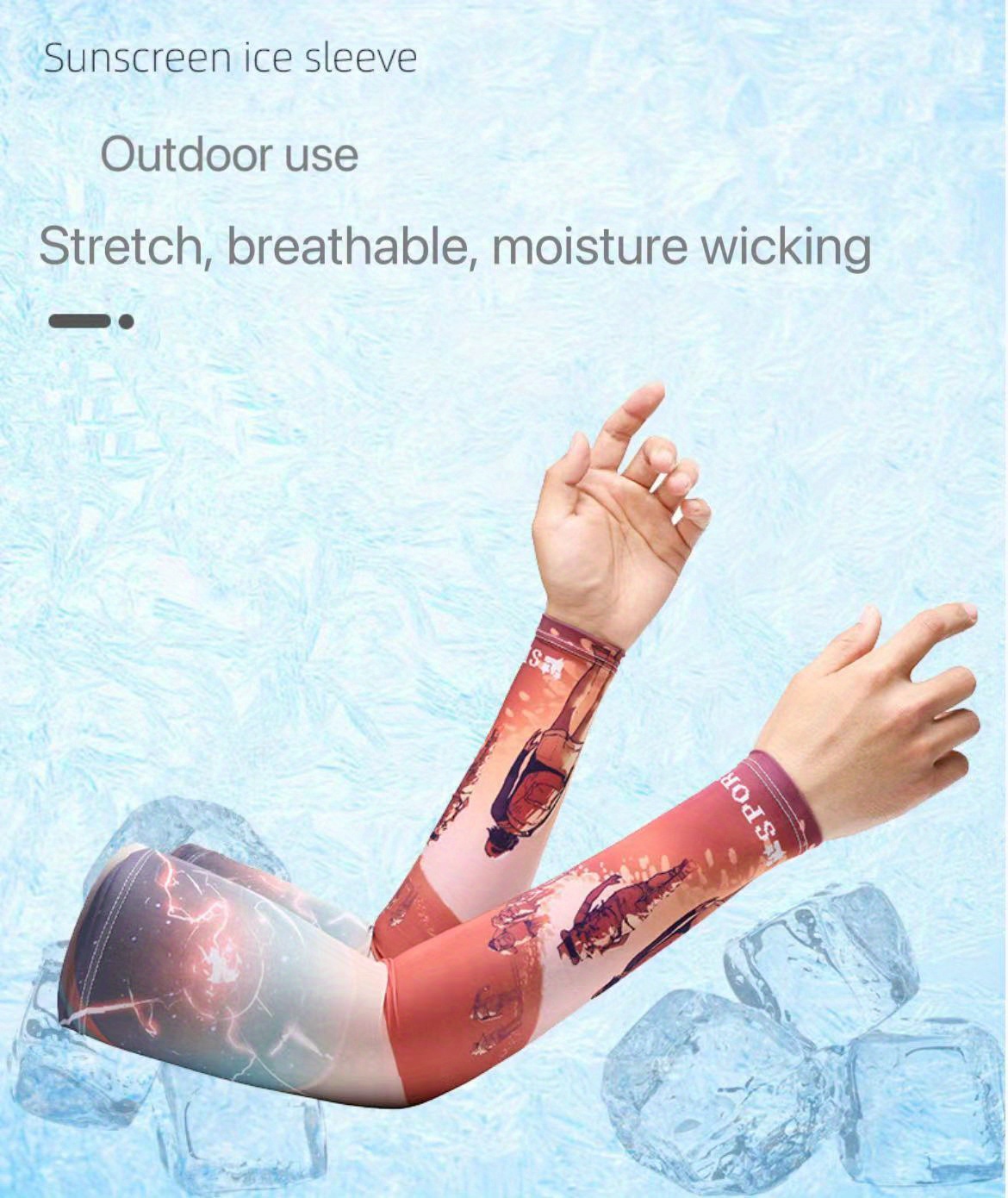 Mens Sun Protection Sleeve Outdoor Sports Sun Protection Hand Cover ...