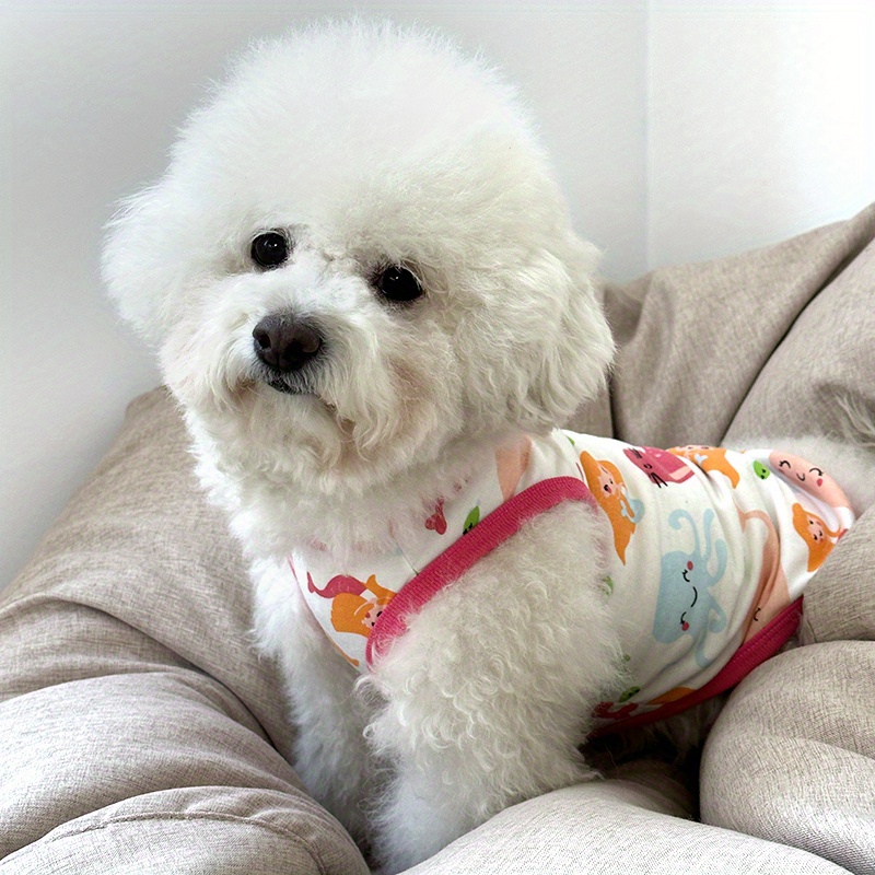 summer pet dog vest for small medium dogs cats thin clothes for pets ...