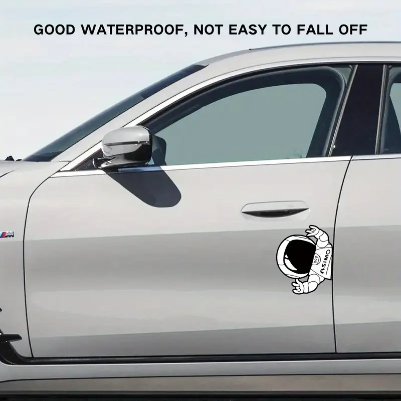 Astronaut Car Waterproof Reflective Stickers Cartoon Reflective