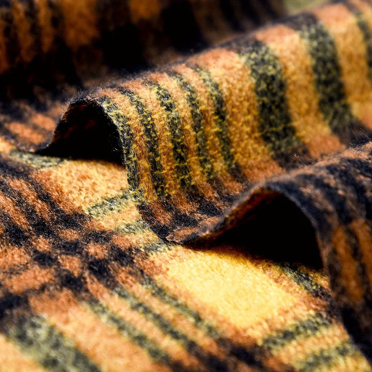 Imitation Cashmere Print Plaid Scarf Windproof Warm Vintage - Temu New ...