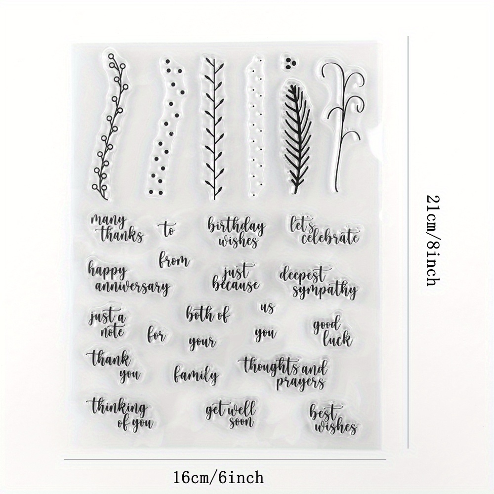 Get Well Wishes Stamps For Diy Scrapbooking Album Card Making ...