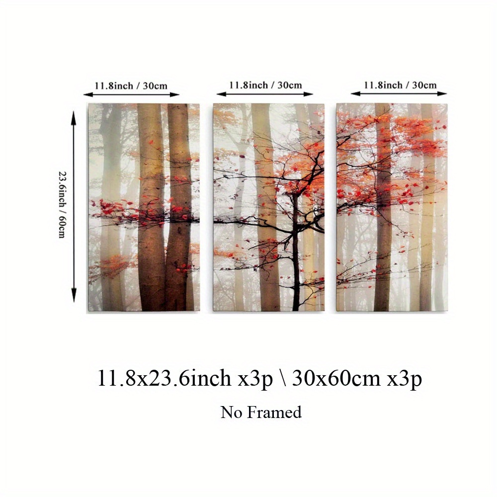 Modern Landscape Canvas Painting Red Maple Leaves Oil - Temu United Kingdom