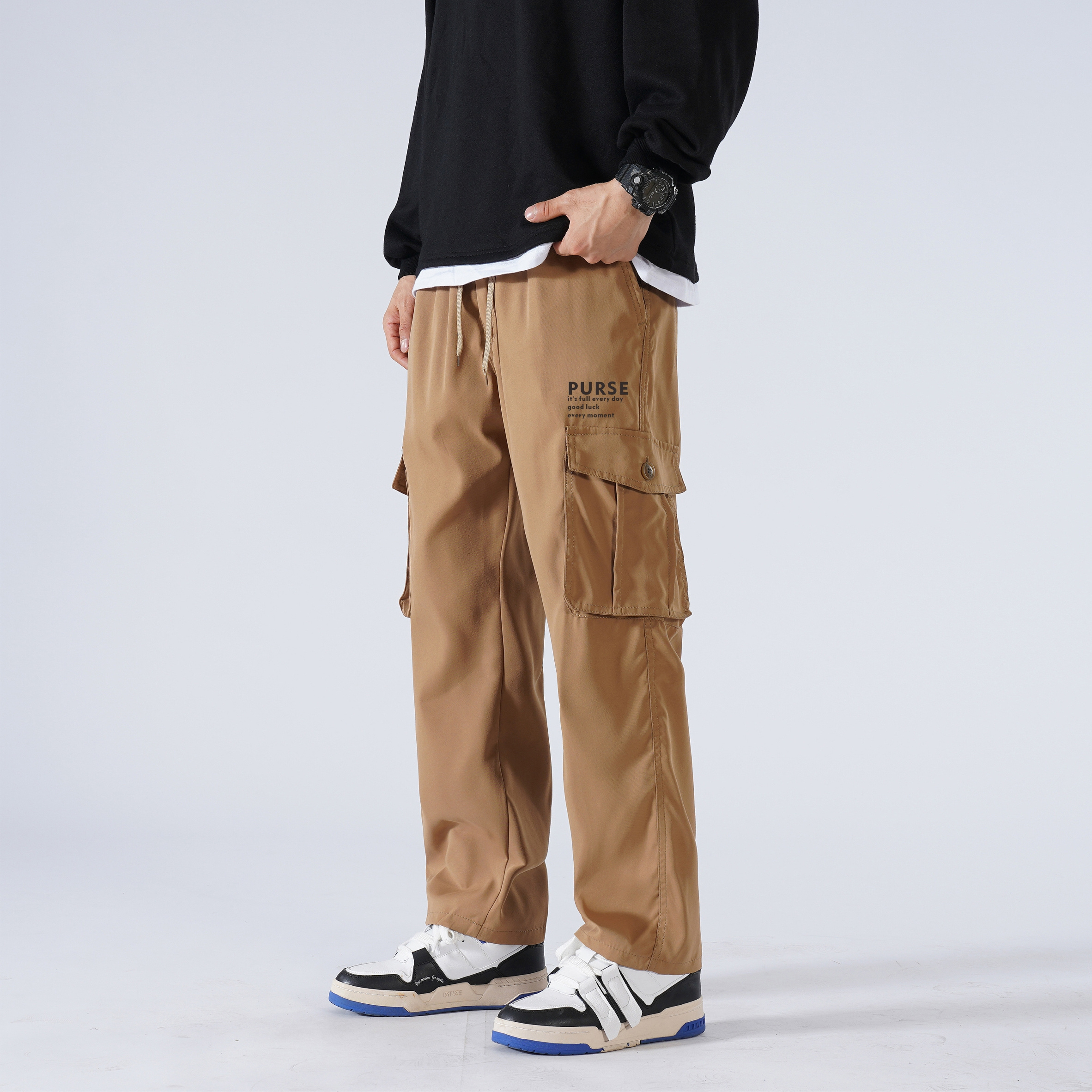 stylish letter street style side pockets - Temu Norway