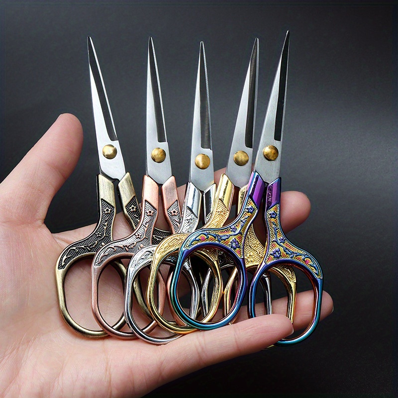 1pc Vintage Embroidery Sharp Scissors Craft Sewing Scissors For Office ...