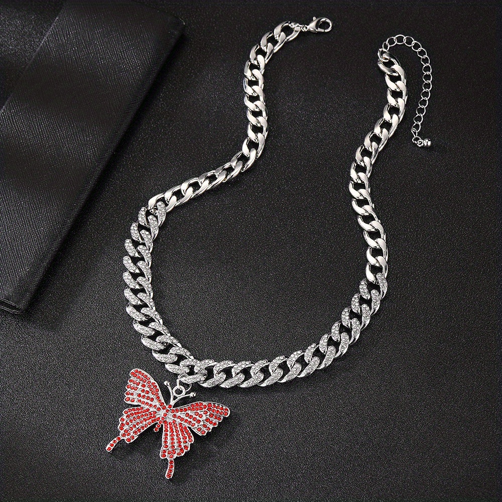 Colorful Pendant Iced Cuban Chain Fashion Pendant - Temu New Zealand