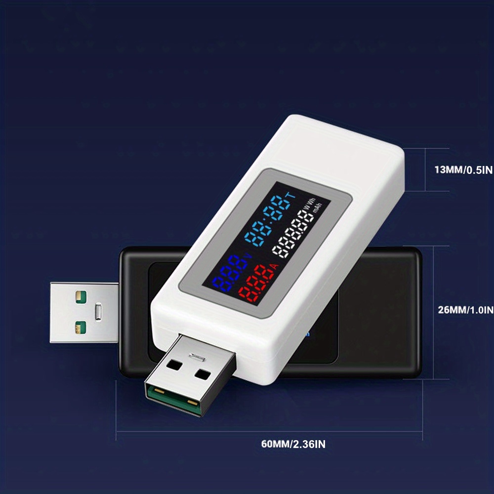 Usb/type c Tester Voltmeter Ammeter Charger Detector Color - Temu