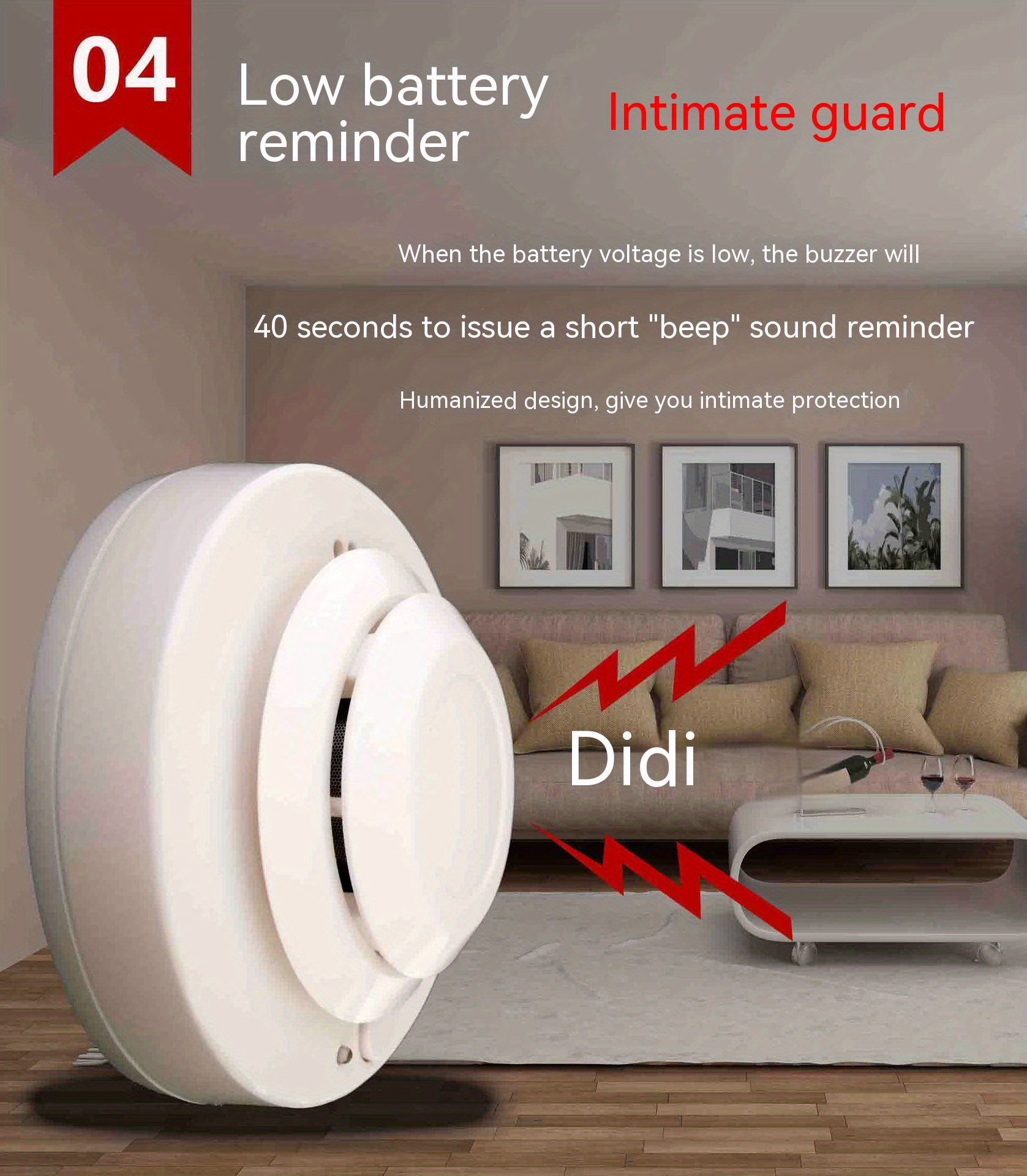 smoke detector smoke alarm battery backup smoke - Temu New Zealand