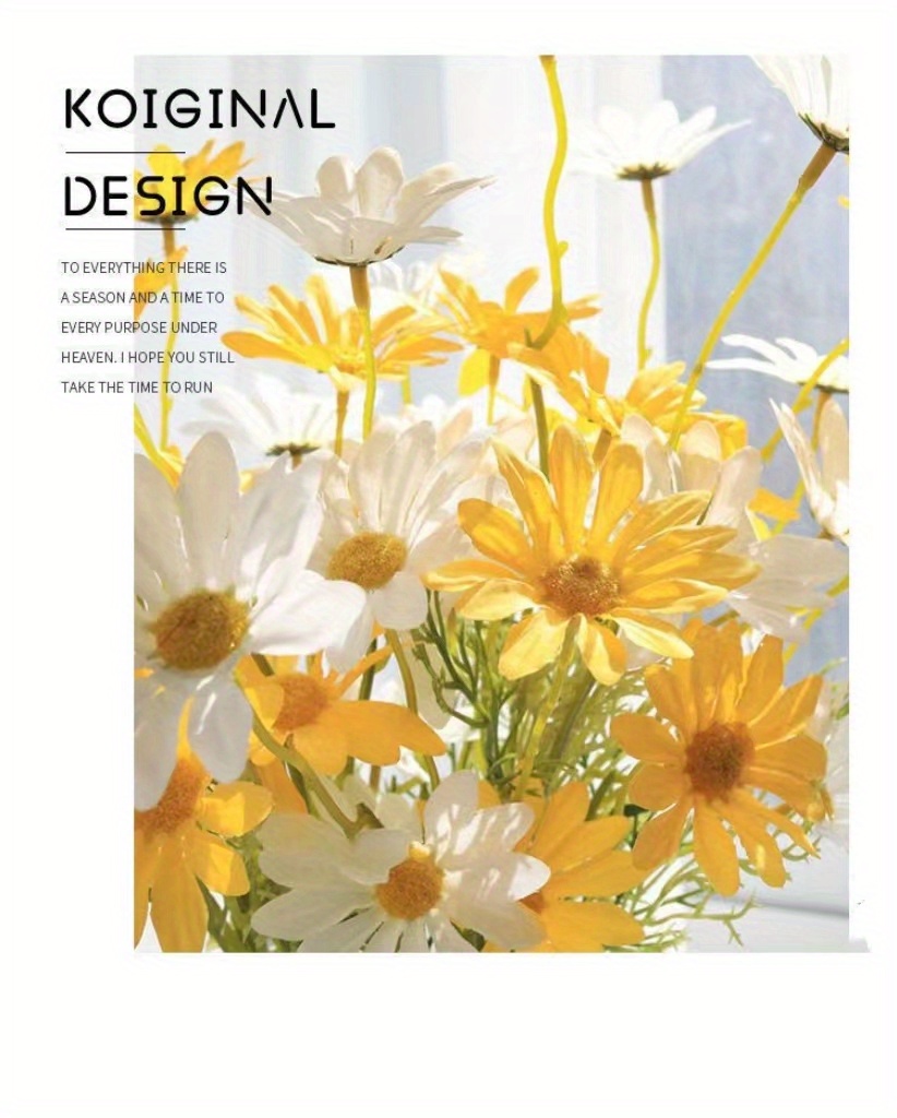Daisies Artificial Flowers Chamomile Flower Bouquets - Temu Canada
