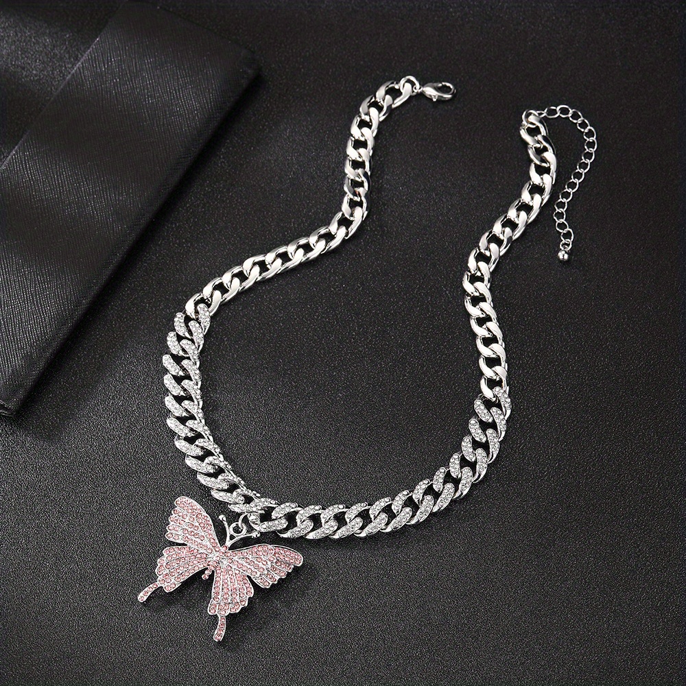 Colorful Pendant Iced Cuban Chain Fashion Pendant - Temu New Zealand