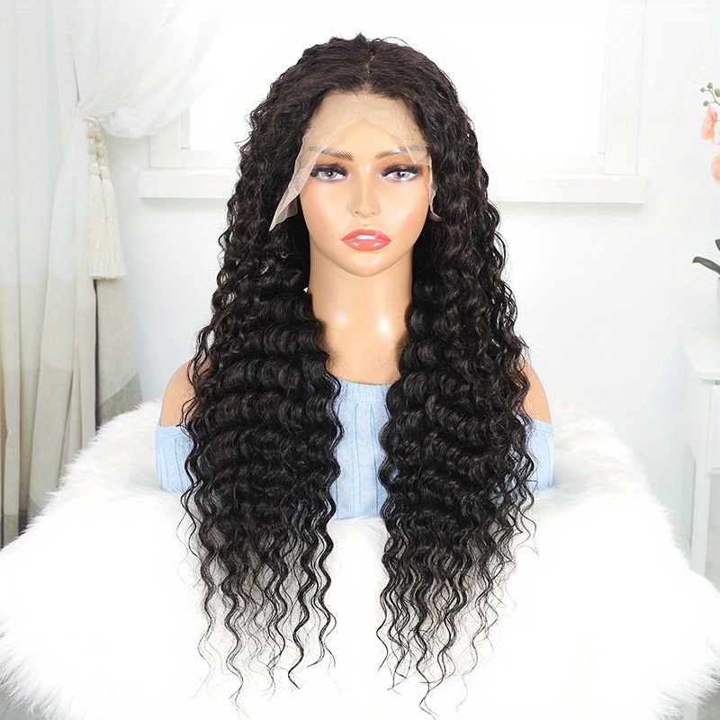 Deep Wave Lace Front Wigs Human Hair 13x4 Lace Frontal Curly - Temu New ...