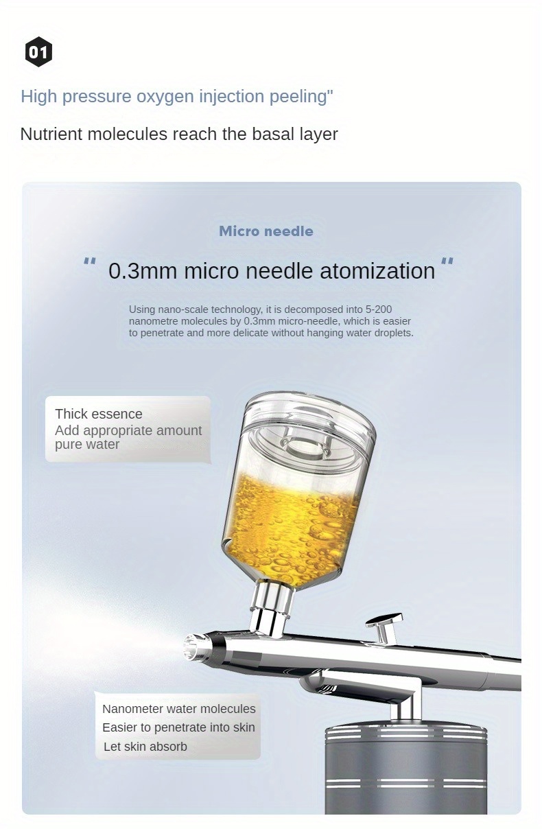 Upgraded Airbrush Kit Air Compressor Portable Cordless Auto - Temu