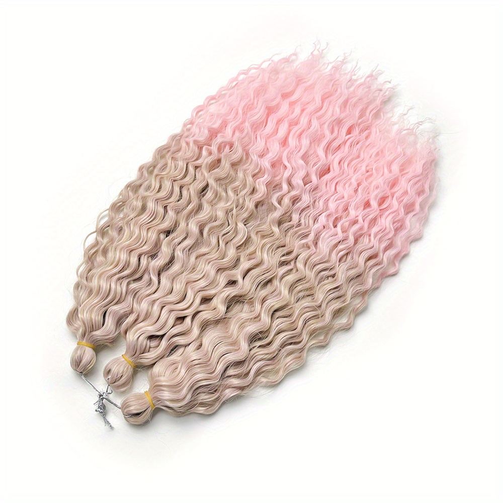 Deep Wave Braiding Hair Extensions Synthetic Curly Hair - Temu Portugal