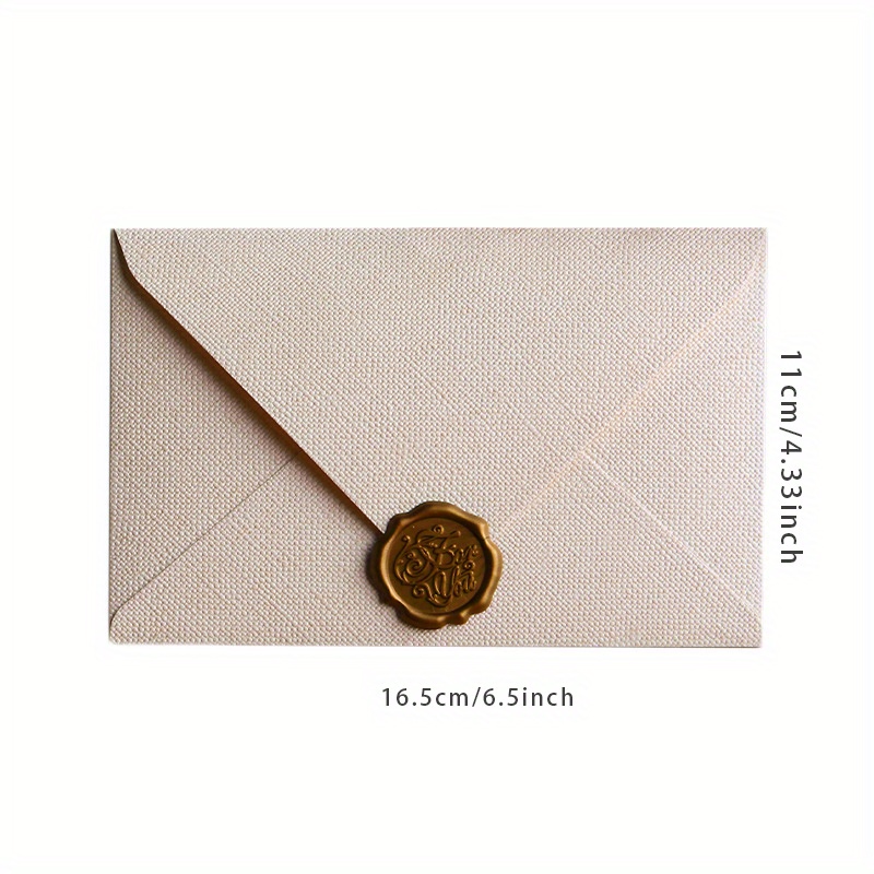 Linen Textured Paper Envelope Greeting Card Packing Envelope - Temu
