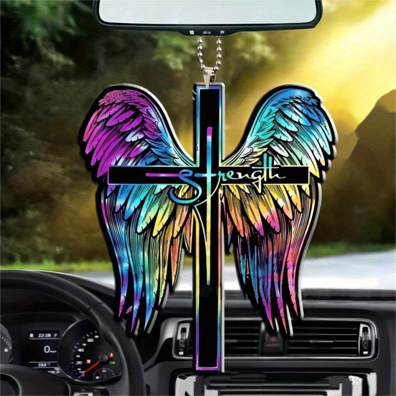 Wings Cross Car Interior Decoration Pendant Holiday - Temu United