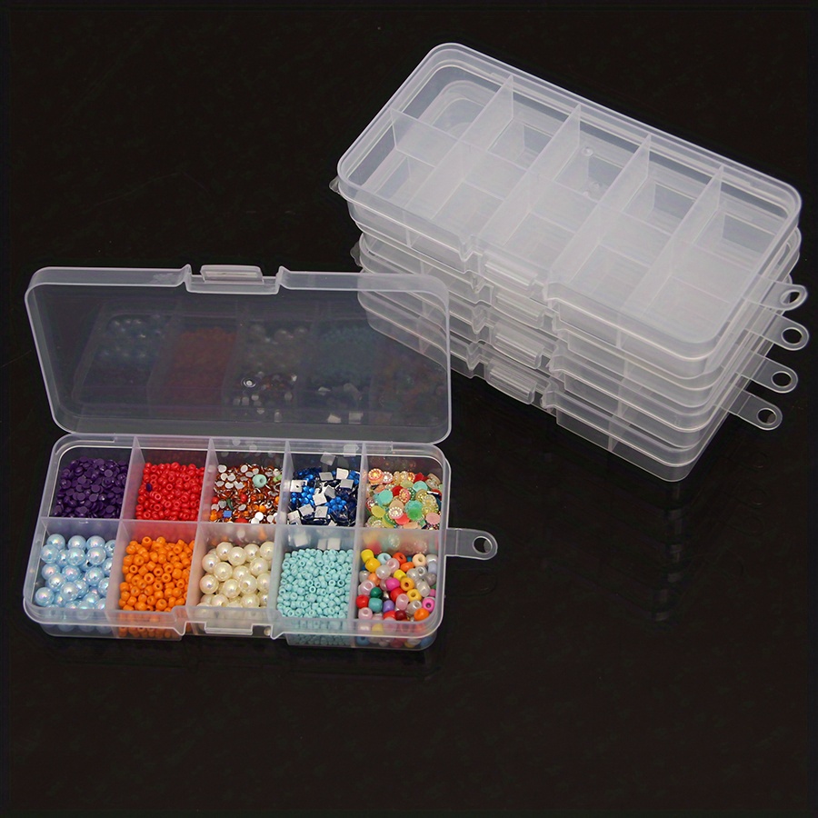 Fixed Storage Box Clear Beaded Storage Diamond - Temu