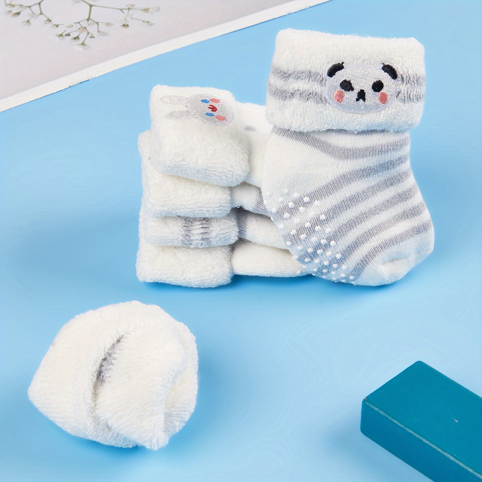 Casual Cute Cartoon Animal Thick Socks Soft Comfortable - Temu New Zealand