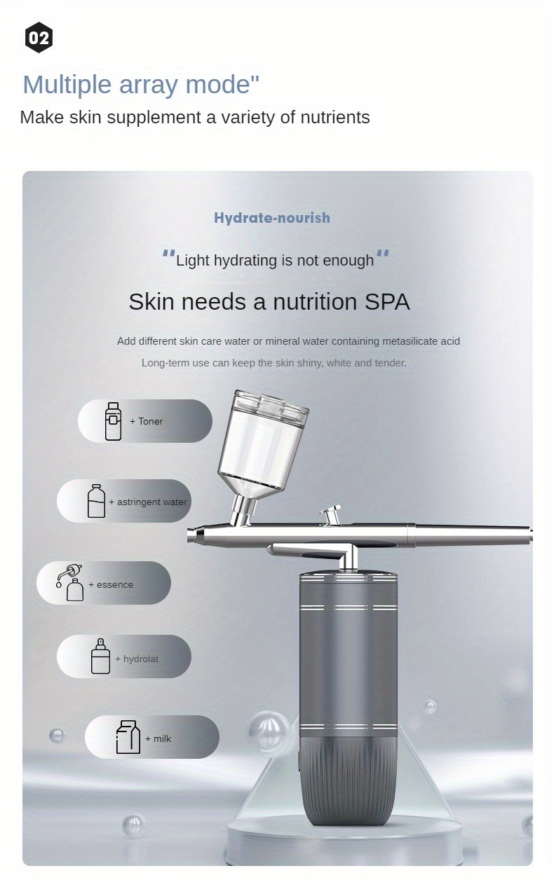 Upgraded Airbrush Kit Air Compressor Portable Cordless Auto - Temu