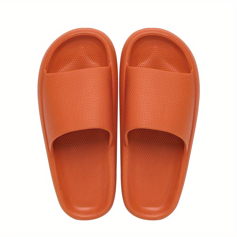 Women's Pillow Slides Solid Color Open Toe Shower Slippers - Temu ...