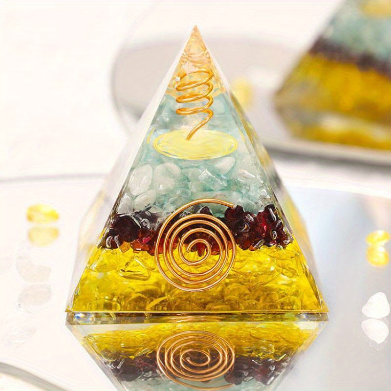Funky Delicate Colorful Vintage Pyramid Crystal Crushed - Temu Australia