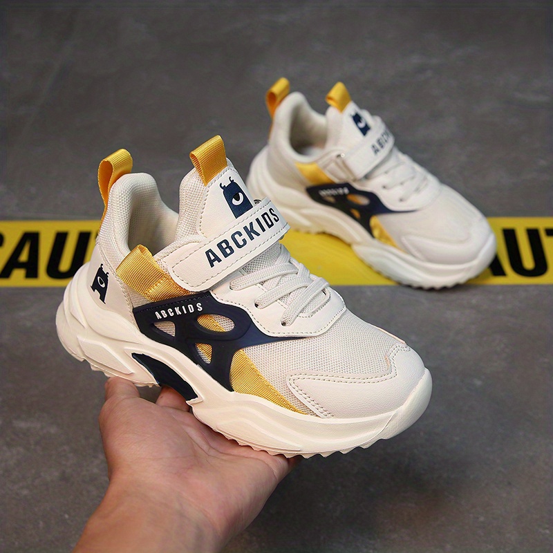 Children Boys Girls Sneaker Color Block Mesh Breathable Hook - Temu ...