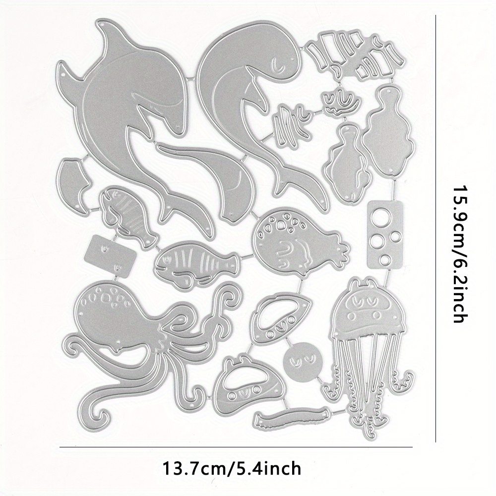 Under The Sea Cutting Dies For Diy Scrapbooking Album Card Making ...