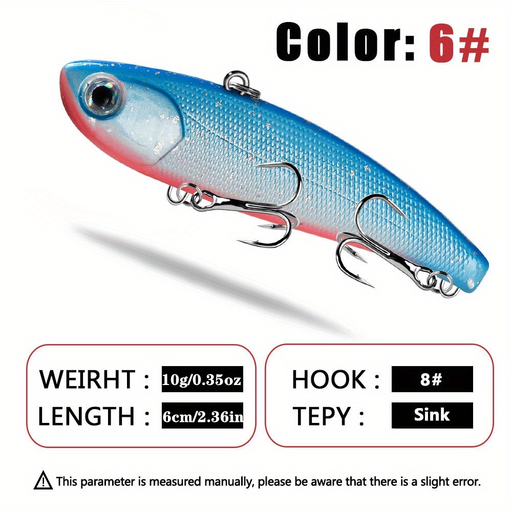 Proberos 2023 New Sinking Vibration Fishing Lure 6color Hard - Temu Netherlands