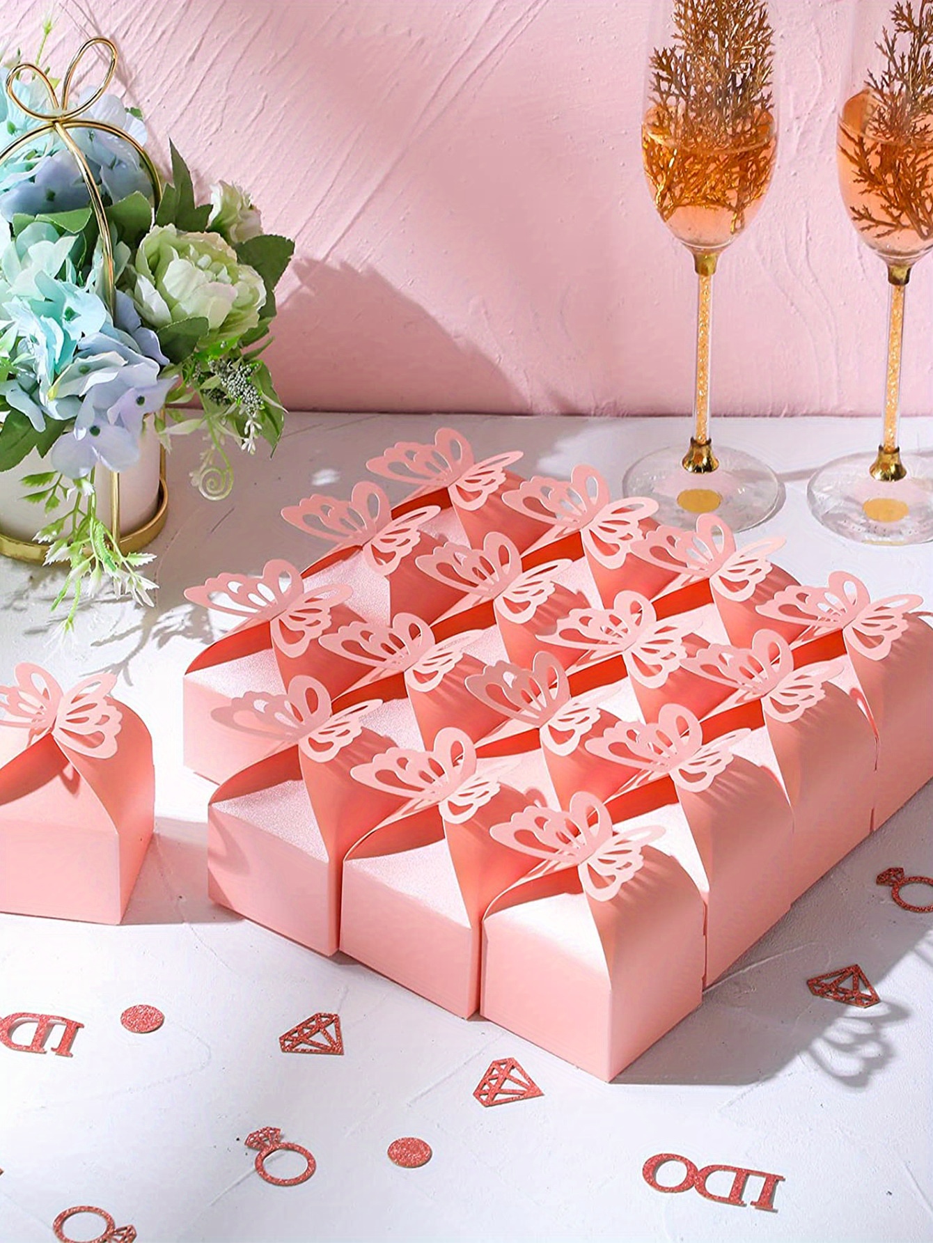 Paper Candy Boxes Solid Color Goodie Boxes Biscuit - Temu Australia