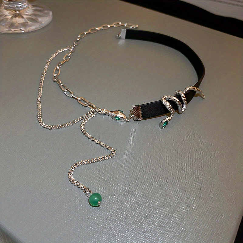 niche personality snake charm choker tassel ornament women - Temu Australia