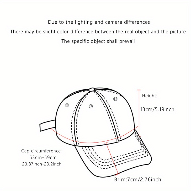 No'm Embroidery Adjustable Baseball Solid Color Couple - Temu United ...