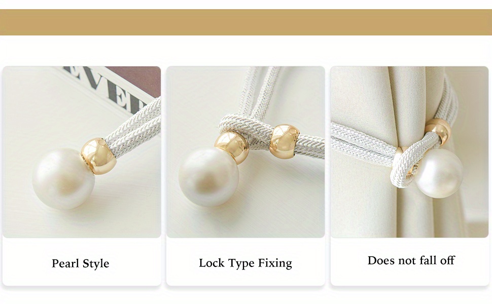 Pearl Holdbacks Curtain Clips Bedroom Living Room - Temu Canada
