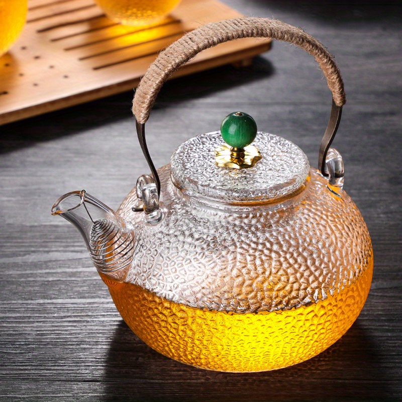 1pc Tea Set Tea Pot Hammer Pattern Tea Pot Decorative Teapots Heat ...