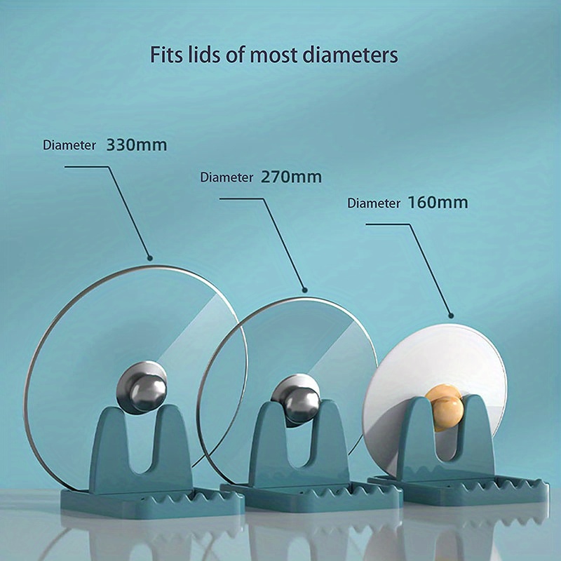 Pot Lid Rack Multifunctional Foldable Utensils Holder Stand - Temu