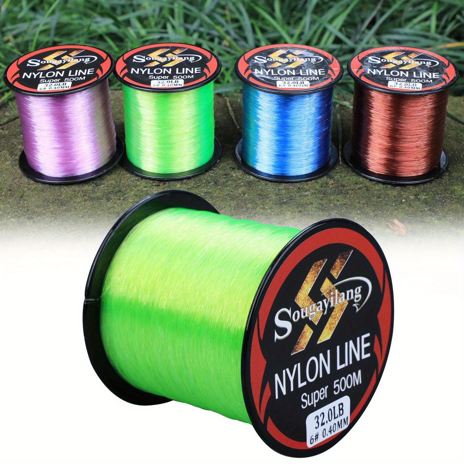 Fish Line Ruilogod Nylon Fish 5.4 Meters 0.25mm Diameter 4 Fishing Line