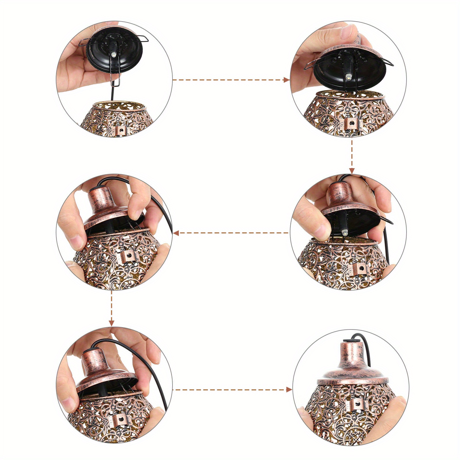 Hanging Hollow Design Solar Lights Metal - Temu United Kingdom