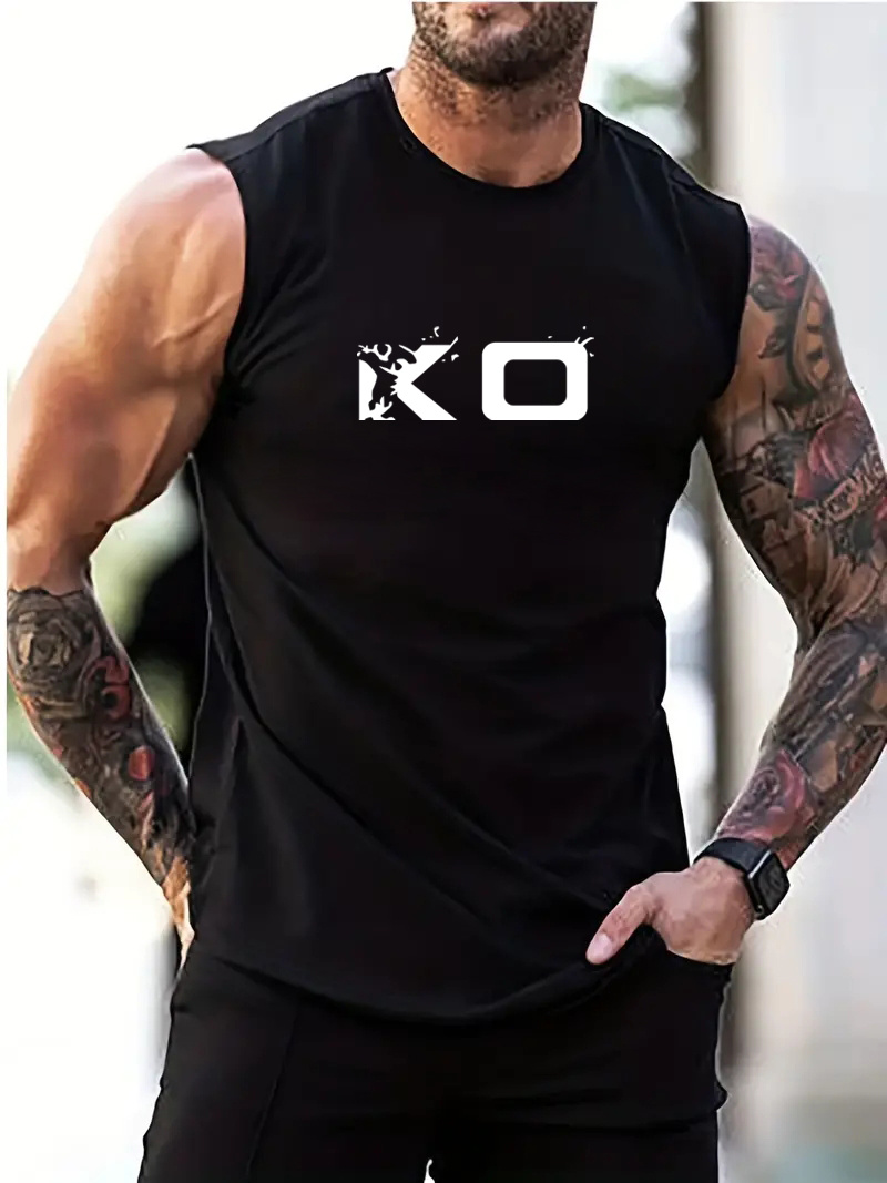 "ko" Sleeveless Tank Tops - Temu Netherlands