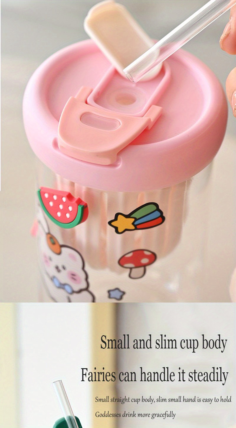 Water Bottle Lid Clear Plastic Water Cups Infuser Cute - Temu