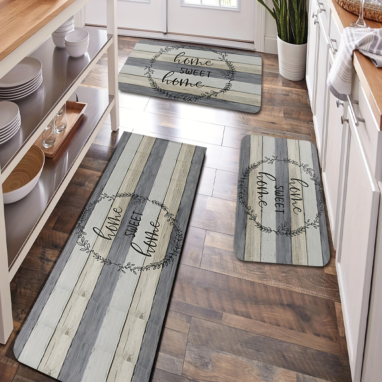 Non slip Vintage Print Floor Mats Kitchen Bathroom - Temu United Kingdom