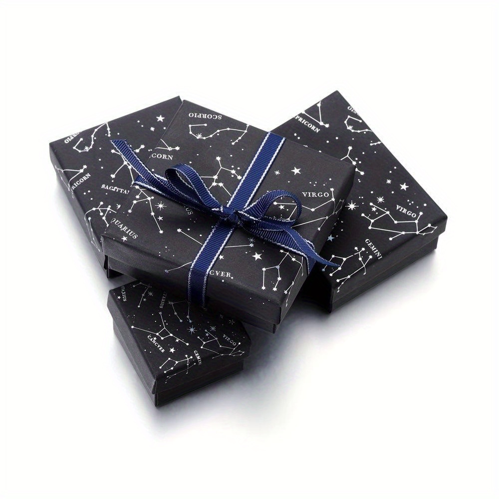 black simple constellation pattern gift box jewelry - Temu Norway