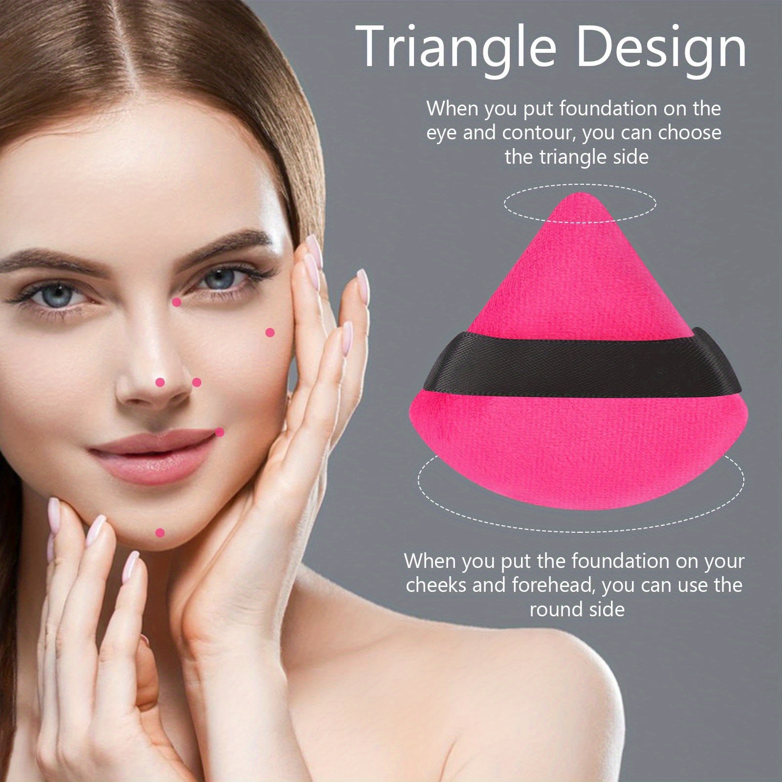 powder velour in wedge shape designed - Temu Australia