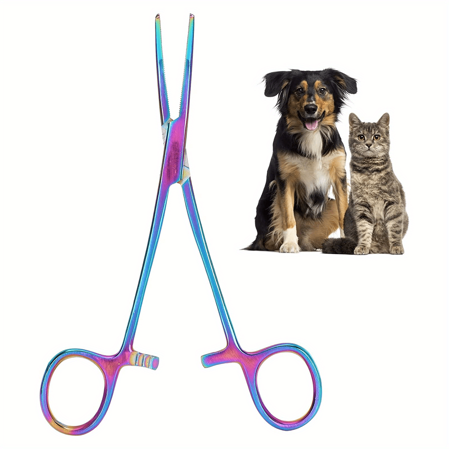 Pet Hemostatic Forceps Titanium Plating Ear/nose Hair - Temu
