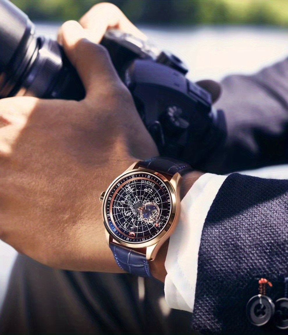 Starry Three Dimensional Sense Watch Mens Automatic Mechanical Watch ...