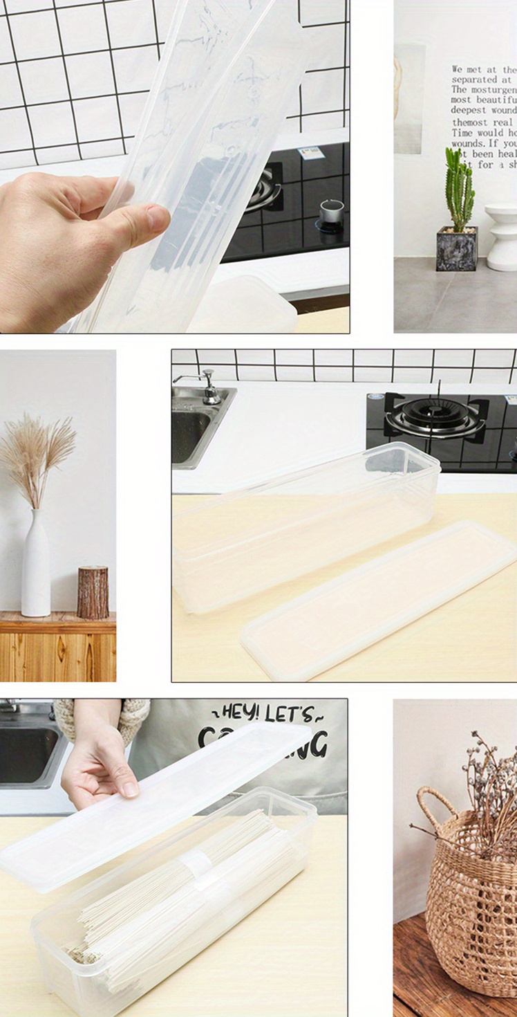 Pasta Container Lid Sealed Food Storage Containers Plastic - Temu ...