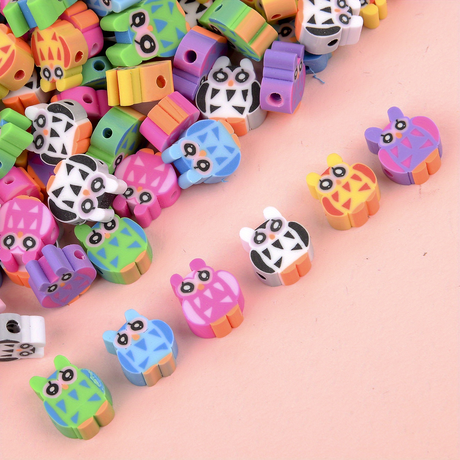 Lovely Owl Shape Polymer Clay Beads - Temu Norway
