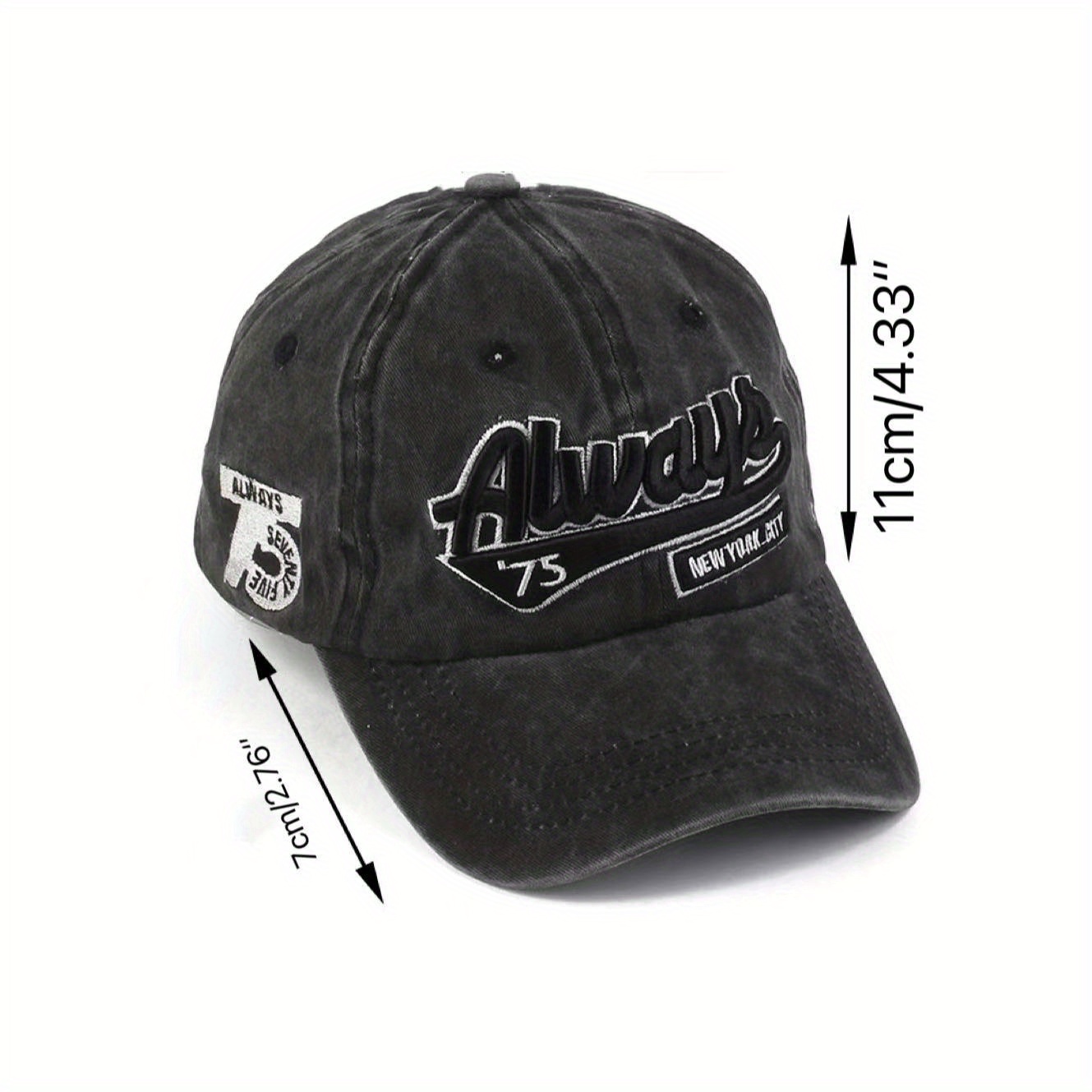 spring and summer mens and womens washed baseball cap hip hop sports ...