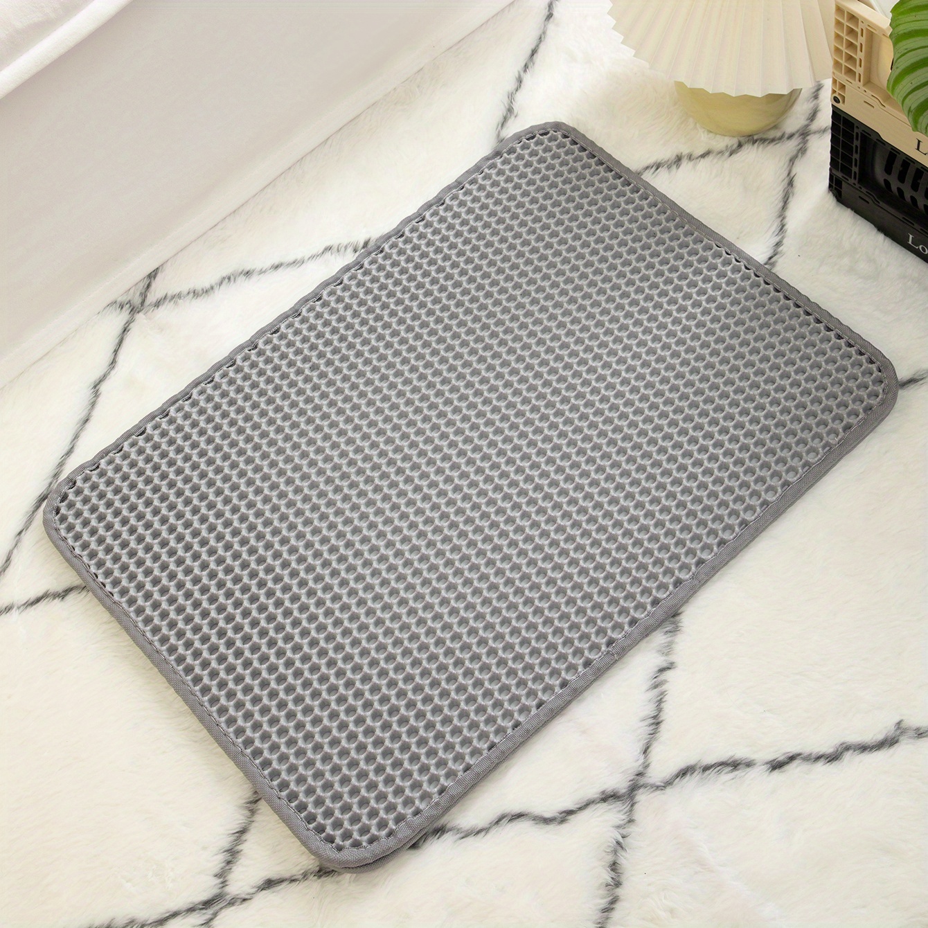 double layer cat litter mat traps litter protects floors - Temu Australia