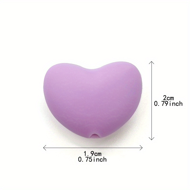 Silicone Heart Beads Bulk Loose Beads Handmade Diy Jewelry - Temu Australia