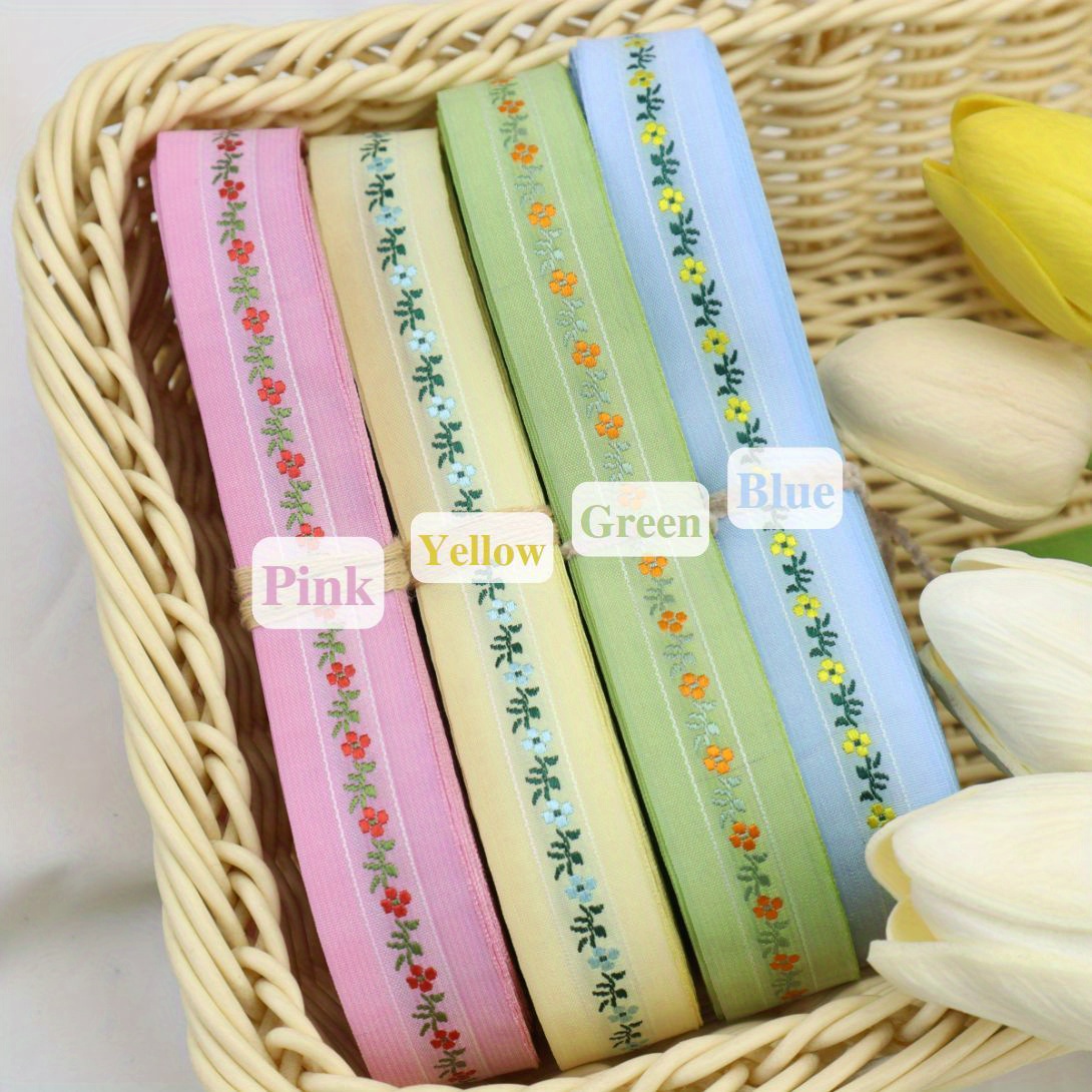 Floral Pattern Lace Ribbon Flower Embroidered Lace - Temu New Zealand