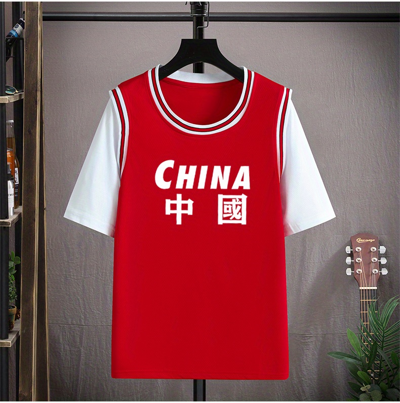 ''china'' Chinese Character Print Men's Tracksuit - Temu Ireland